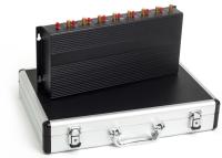 China Power Adjustable Cell Phone Signal Jammer With GSM 930-960MHz DCS 1805-1980MHz for sale