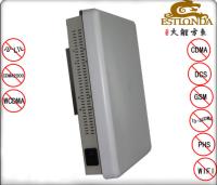 China Stainless Steel White Cell Phone Signal Scrambler Jamming Distance 1-30m Material for sale