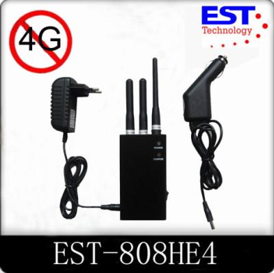 China 4G Portable Cell Phone Jammer / Blocker / Isolator EST -808HE4 For Military for sale