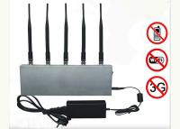 China 6W Wifi + 2G + 3G Cell Phone Signal Jammer With 5 Antennas for sale