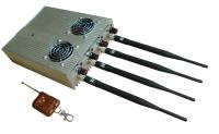 China 505BF Remote Control Jammer , Mobile Phone Signal Jammer With Cooling Fan for sale