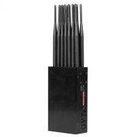 China 27 Antennas 2G 3G 4G LTE 5G WIFI Portable Cell Phone Jammer w/ GPS VHF UHF FM Radio Blocking for sale