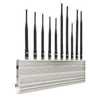 China Aluminium Alloy Cell Phone Signal Jammer GPS Mobile Phone Jammer 16W for sale