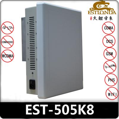 China Wireles Stainless Steel Silver Cell Phone Signal Jammer 40m For School Examination Room for sale