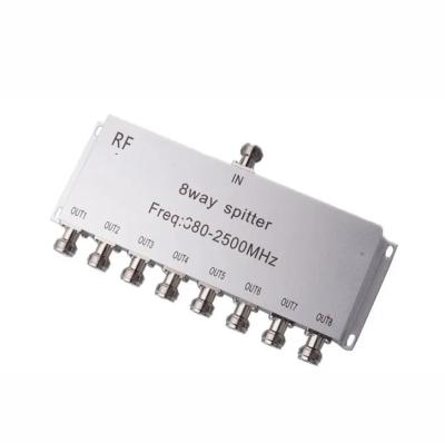 China 8.5db 8 Way High Frequency Splitter 800-2500MHZ with N-female Connector for sale