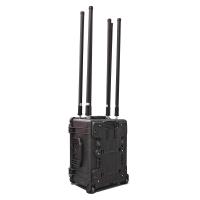 China 1200 Meters Jamming 6 Bands Portable Super High Power Anti Drone UAV Blocking System for sale