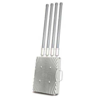 China Fixed Wall Mounting High Power 4 Omni Directional Antennas Drone UAV Jammer for Military use for sale