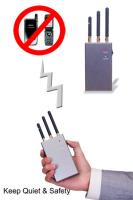 China 3G / 2G Handheld Cell Phone Signal Jammer Blocker EST-808HC with 3 Antenna for sale