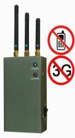 China 3G / 2G Handheld Cell Phone Signal Jammer Blocker EST-808HC with 3 Antenna for sale