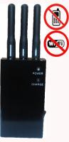 China 2.4W WIFI GPS 3G Portable Cell Phone Signal Jammer / Blocker EST-808HE for sale