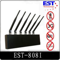 China EST-808I Cell Phone WIFI GPS Signal Jammer / Blocker With 6 Antenna for sale
