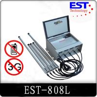 China GSM / DCS High Power Jammer EST-808LA , 5 Antenna Omni-Directional Jammer for sale