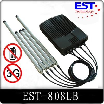 China 75W Prison High Power Cell Phone Signal Jammer / Blocker EST-808LB for sale