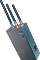 China CDMA / GSM Portable Cell Phone Jammer Blocker EST-808HC With 3 Antenna for sale
