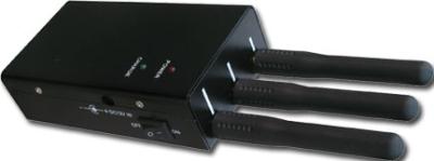 China Lightweight Cell Phone Frequency Blocker , 500mw Handheld Cell Phone Jammer for sale