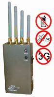 China Silver DCS / PHS Portable Cell Phone Jammer EST-808KE , 1 - 10m Jamming Range for sale