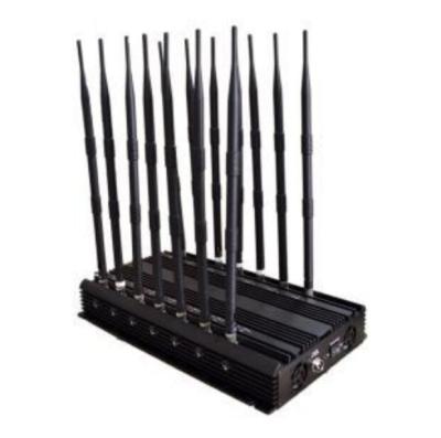 China 14 antenna high power adjustable Cell Phone Signal Jammer full coverage for all the signals for sale