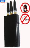 China 24dbm GPS Signal Jammer EST-808KC , GSM / CDMA Cellphone Signal Blocker With 3 Antenna for sale