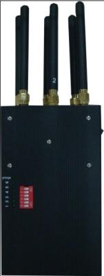 China GSM / Blue Tooth GPS Signal Jammer 30dBm , Black 850mhz CDMA Jammer for sale