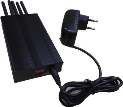 China 3G WIFI GPS Signal Jammer Shield with 5 Antenna , 10m Jamming Range for sale