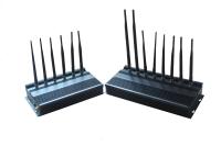 China Cell Phone Signal High Power Jammer 30M Adjustable Radius With 8 Band for sale