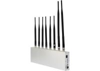 China Cell Phone Signal Jammer + GPS + WIFI + Walkie Talkie / Wireless Earphone (8 antennas) for sale