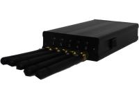 China 4W 5 Antenna Portable Cell Phone Jammer WIFI / GSM / 3G With Dip Switches for sale