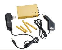 China 3.2 W Portable Cell Phone Jammer , 3G / GPS 4 Antenna Jammer Shield for sale