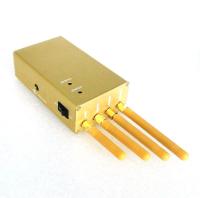 China 3.2 W Portable Cell Phone Jammer , 3G / GPS 4 Antenna Jammer Shield for sale