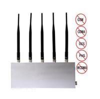 China Wireless  Cell Phone Signal Jammer CDMA GSM DCS PHS 3G , Five Antenna for sale