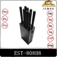 China 8 Bands Handheld Cell Phone Signal Jammer 2G / 3G / 4G / Wifi Blocker AC110V-240V for sale