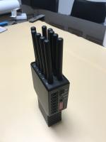 China 30dBm Handheld Cell Phone Signal Jammer Adjustable 10 Bands 3G WIFI GSM CDMA Signal Blocker for sale
