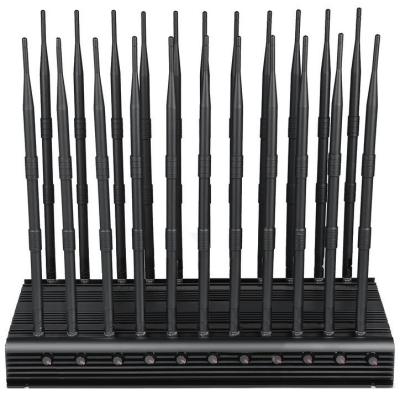 China Indoor Remote Control Mobile Phone Signal Jammer Radius 40m 22 Omnidirectional Antennas for sale