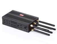 China 10m Portable Cell Phone Jammer 6 antennas Built in 7.4V 3600mAh Li-ion battery for sale