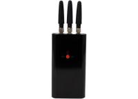China 2G 3G Portable Cell Phone Jammer 3 Omnidirectional Antennas Handheld Size for sale