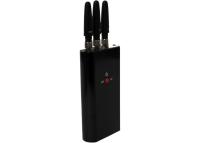 China 2G 3G Portable Cell Phone Jammer 3 Omnidirectional Antennas Handheld Size for sale