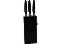 China 3 Bands Portable Cell Phone Jammer Handheld For WiFi Bluetooth GPS 3G for sale