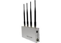 China 4 Antennas Cell Phone Signal Jammer Remote Control For CDMA GSM DCS PHS 3G for sale
