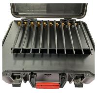 China 10 Bands Portable Mobile Signal Jammer 40 Meters Radius Adjustable Channels for sale