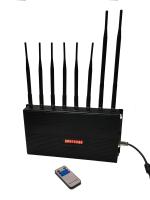 China Portable Cell Phone Signal Jammer 14W 8 Omnidirectional Antennas for sale
