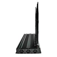 China Indoor Car Use Cell Phone Scrambler Jammer 8 Antennas Remote Control for sale