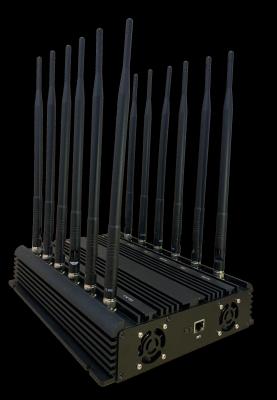 China 4G 5G WiFi Cell Phone Signal Jammer 12 Antenna Adjustable Software Management Control for sale