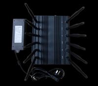 China 4G 5G WiFi Cell Phone Signal Jammer 12 Antenna Adjustable Software Management Control for sale