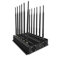 China 150W 3dBi Gain Stationary 4G WIFI Mobile Phone Signal Jammer 12 Bands 380* 220* 85 mm for sale