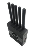 China 195*95*34 mm GPS WiFi Bluetooth Signal Jammer Non Stop Working 5 Bands for sale