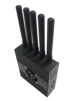 China 195*95*34 mm GPS WiFi Bluetooth Signal Jammer Non Stop Working 5 Bands for sale