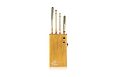 China 4 Antennas GPS Signal Jammer 2500mAh Portable Indoor WIFI Mobile Phone for sale