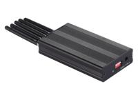China 5 Antennas GPS Signal Jammer 20m Handheld Mobile Phone WIFI For Indoor for sale