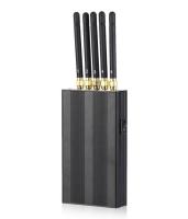 China 5 Antennas GPS Signal Jammer 20m Handheld Mobile Phone WIFI For Indoor for sale