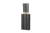 China 5 Antennas GPS Signal Jammer 20m Handheld Mobile Phone WIFI For Indoor for sale